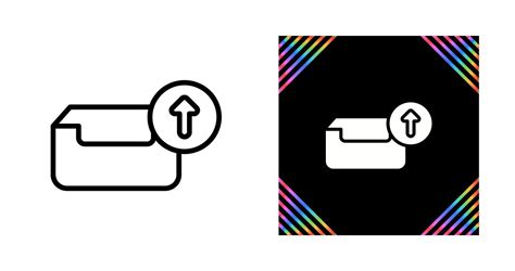 Outbox With Arrow Vector Icon 38944244 Vector Art At Vecteezy