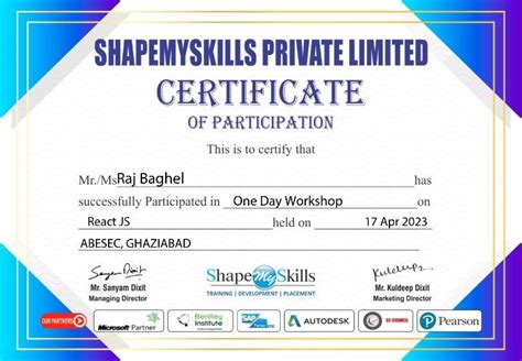 raj baghel on linkedin attended live one day workshop on react js