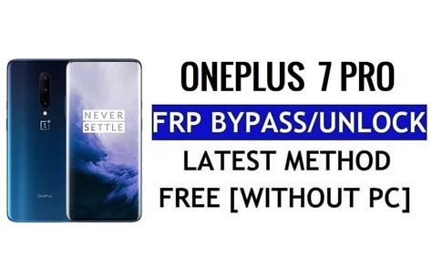 OnePlus Pro Android FRP Bypass Unlock Google Without PC