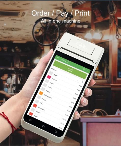 4g Handheld Pos Pda Printer Android11 58mm Thermal Ticket Printer Mobile Receipt Bill Pos