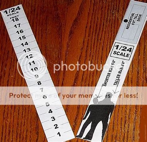 Scale Ruler For Modelers In 1 24 Scale