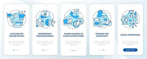 Customer Behavior Tendencies Onboarding Mobile App Screen Step Welcome