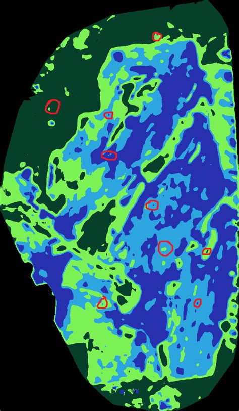 python how to remove islands smaller than a given radius and specify