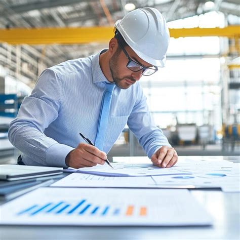 A Facility Manager Reviewing Energy Efficiency Measures Premium Ai