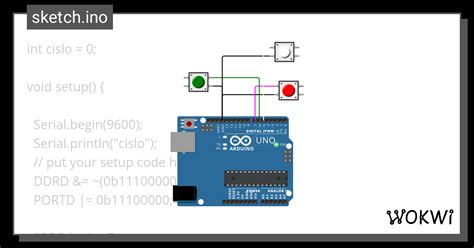 3 Buttons Counter Pind Wokwi Esp32 Stm32 Arduino Simulator