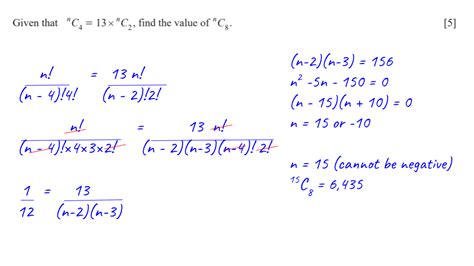 Permutations And Combinations Past Paper Questions For Igcse