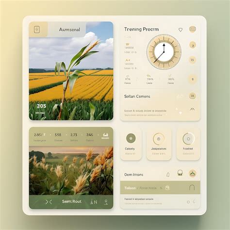 Premium Ai Image Mobile App Design Of Agriculture Crop Monitoring App Design Natural Theme