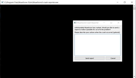musescore keeps crashing easily repeatable musescore