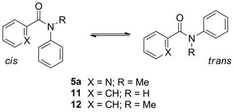 Cis Trans Isomerisation In Aromatic Amides While Trans Geometry Is Download Scientific Diagram