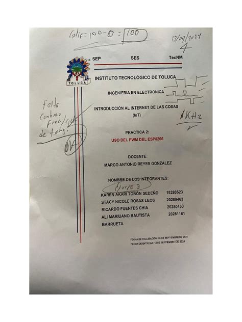 uso del pwm del esp8266 reporte 2 equipo 1 pdf