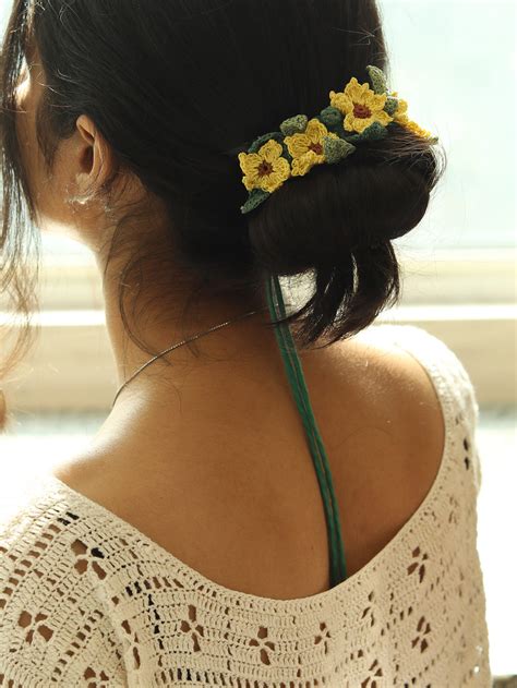 Buy Sunflower Crochet Hair String Flourish