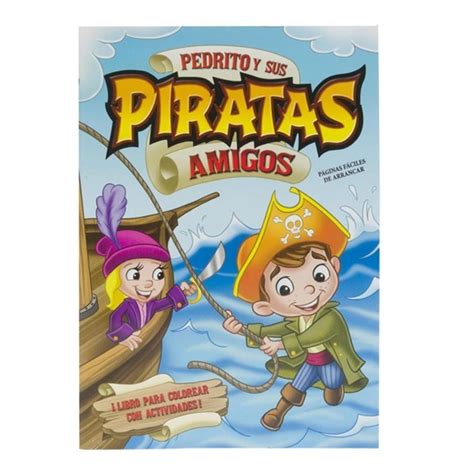 Pepeganga S A Libro para colorear 80 páginas PIRATAS 2 títulos