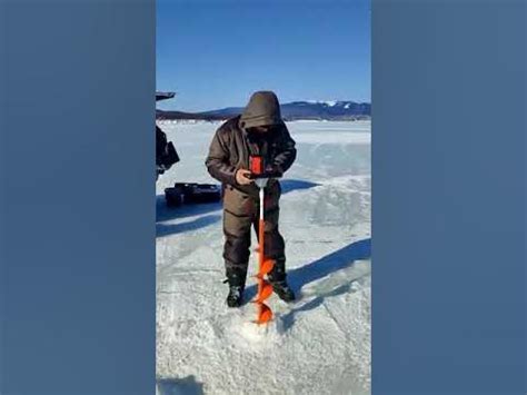 Аккумуляторный ледобур для зимней рыбалки 🎣 - YouTube