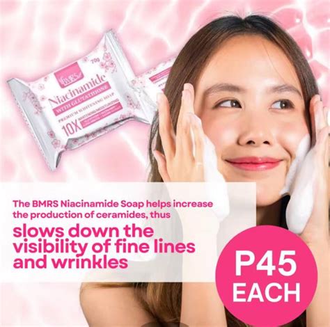 100 Original Bmrs Premium Whitening Soap Niacinamide With Glutathione