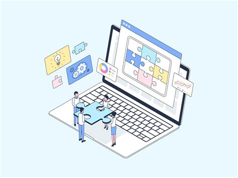 Problem Solving Isometric Illustration Lineal Color Suitable For Mobile App Website Banner