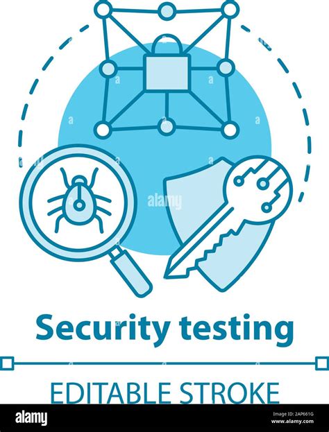 Security Testing Concept Icon Safety Audit Key Reliability And