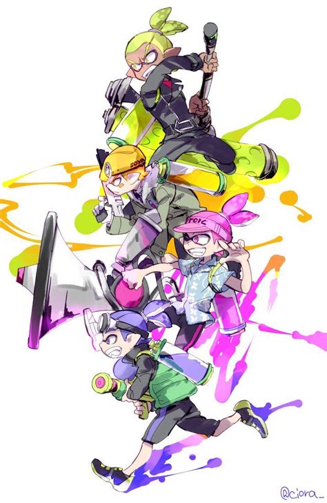 Pin By Ariana Moreira On Characters At Splatoon S4 Anime Splatoon 2
