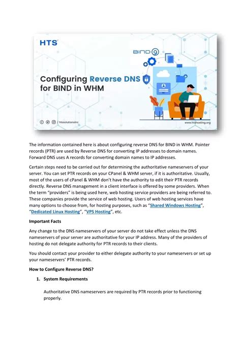 ppt configuring reverse dns for bind in whm powerpoint presentation
