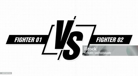 화면 대 대 제목 팀 사이 충돌 결투 전투 대결 싸움 경쟁입니다 벡터 배경 템플릿 로고에 대한 스톡 벡터 아트 및 기타 이미지 로고 경기 스포츠 경쟁자 Istock