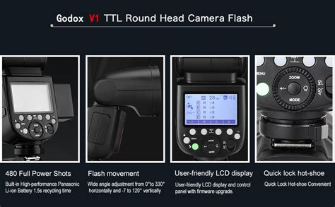 Godox V1 V1 C V1c Usa Version Camera Flash For Canon Camera Flash Speedlite