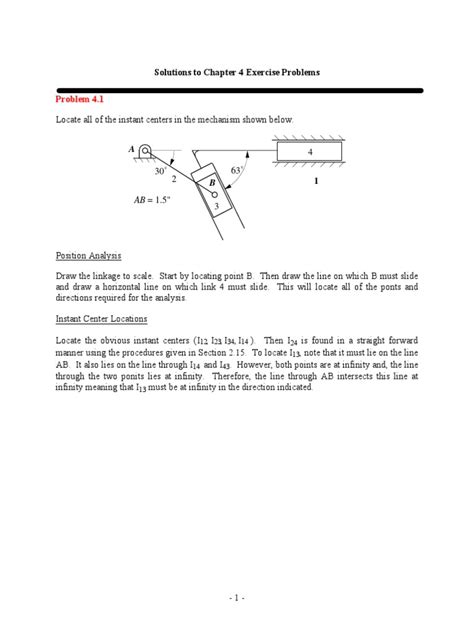 Problem 4 1 Solutions To Chapter 4 Exercise Problems Pdf Velocity