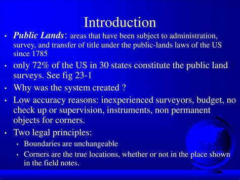 Ppt Surveys Of The Public Lands Powerpoint Presentation Free
