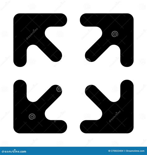 Full Screen Mode Icon Stock Illustration Illustration Of Arrow 270023404