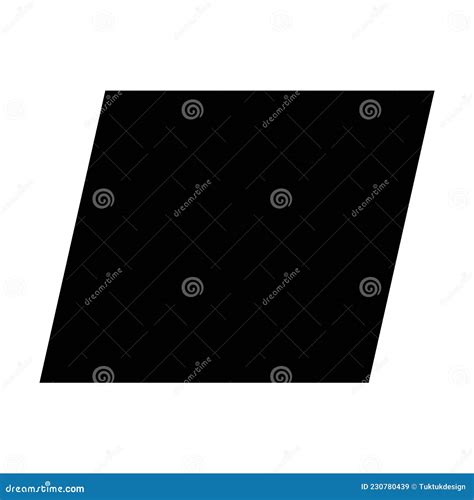 Parallelogram Shape Symbol Vector Icon For Creative Graphic Design Ui Element In A Pictogram