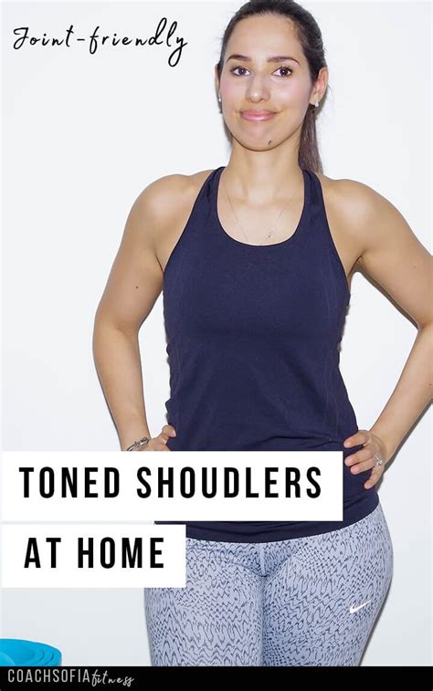 Home Shoulder Workout No Weights Coach Sofia Fitness
