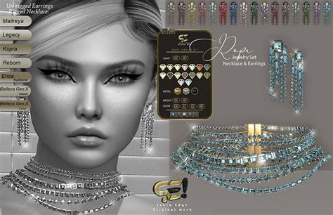 Second Life Marketplace Son A Edge Ropa Jewelry Set Rigged Necklace