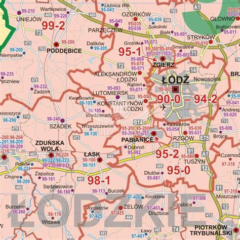 POLSKA MAPA KODY POCZTOWE MAGNETYCZNA ARTGLOB