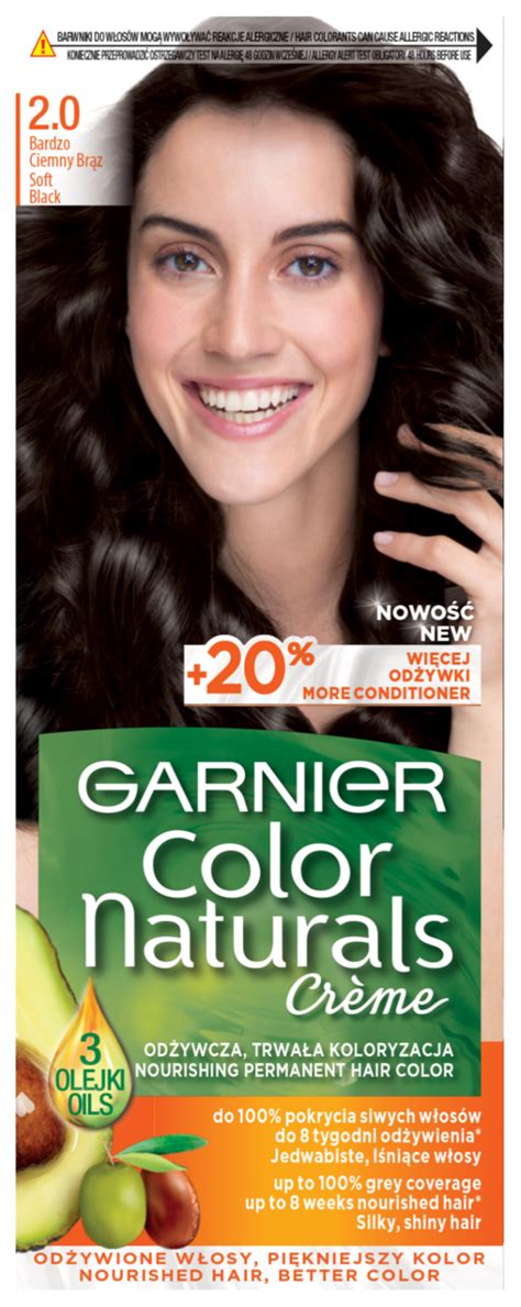 GARNIER COLOR NATURALS CREME krem koloryzujący odżywczy trwała koloryzacja nr Bardzo