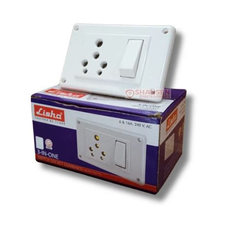Lisha 3 In One Switch And Socket Fuses And Contactors