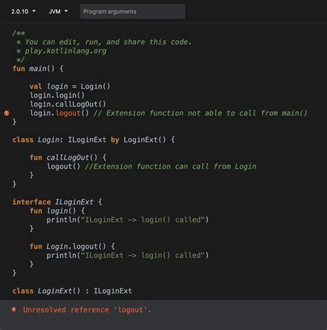 Trouble Calling An Extension Function From An Interface In A Delegated