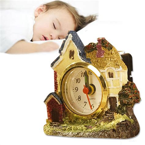 Clocks And Watches Quartz Movement Mini Horologium Alarm Clock Resin