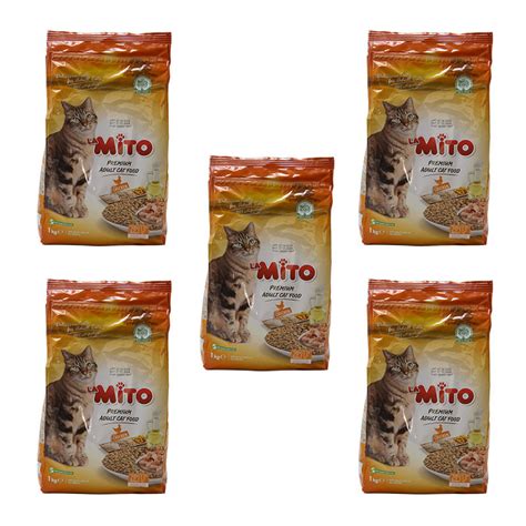 قیمت و خرید غذای خشک گربه میتو مدل طعم مرغ وزن 1000 گرم بسته 5 عددي