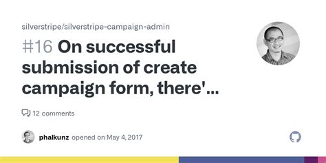 On Successful Submission Of Create Campaign Form Theres No Success