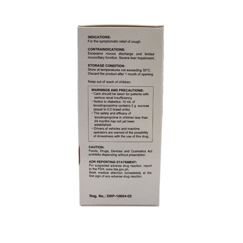 Rapifort Rapifort 30mg5ml Syrup Cough Suppressant 60ml Prescription