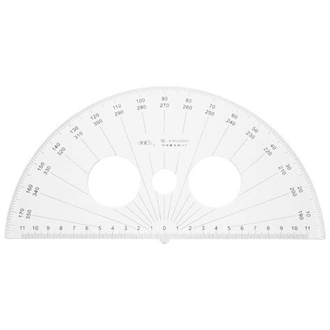 Plastic Protractor 180 Degrees Math Protractor Half Circle Geometry