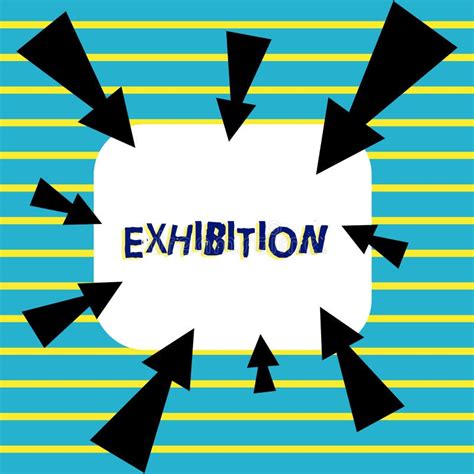 Hand Writing Sign Exhibition Business Showcase And Act Of Exposing