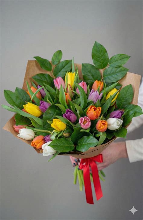 Colorful Tulips Bouquet Flower Delivery San Francisco