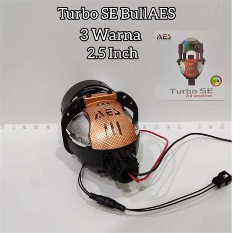 Lampu Biled Aes Turbo Se 3 Warna Original 2 5 Inch All Weather 55 Watt