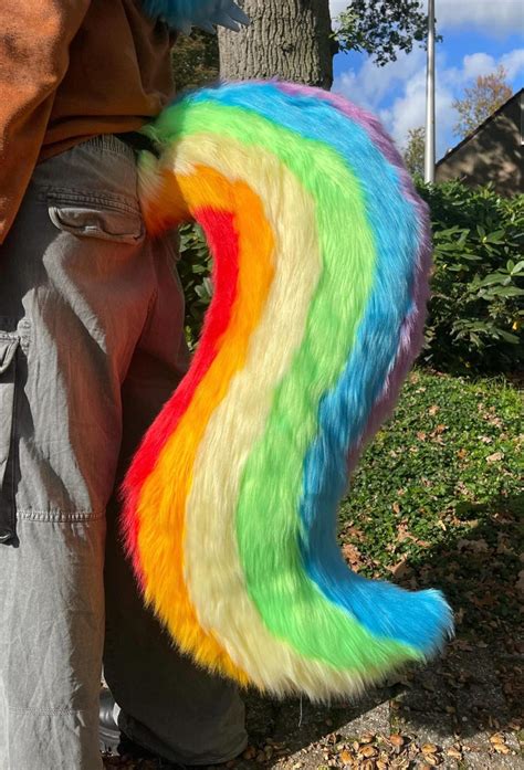 Rainbow Dash Fursuit Cosplay Tail Etsy