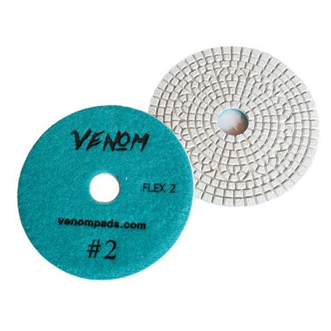 Venom Spider Soft Flex 4 Inch 3 Step Diamond Polishing Pads For Quartz Quartzite And Granite