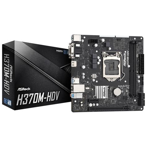 Motherboard ASRock H370M HDV DDR4 Intel 8va y 9na Generación Socket