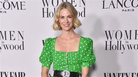 January Jones Wears Purple Bikini At Home Photo Hollywood Life