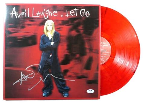 Avril Lavigne Signed Let Go Album Cover Psa In United States