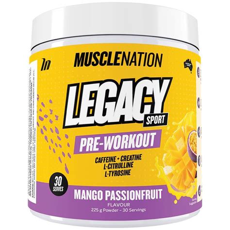 Buy Muscle Nation Legacy Mango Passionfruit 225g Online At Chemist