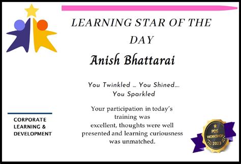 Its Really Great To Be The Part Of Professional Development Training And Having This Small