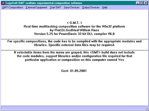 Gmt Programmers Manual By Godfried Willem Raes